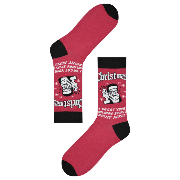 Christmas Spirit Santa Socks - Mad Socks Australia