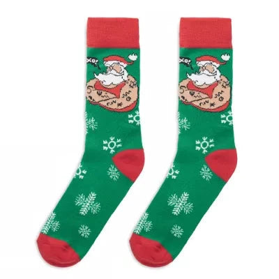 Christmas Socks Santa with Cookies - Mad Socks Australia