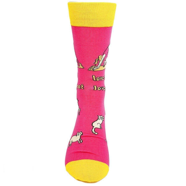 Meme Socks Love Me Love My Cat - Mad Socks Australia