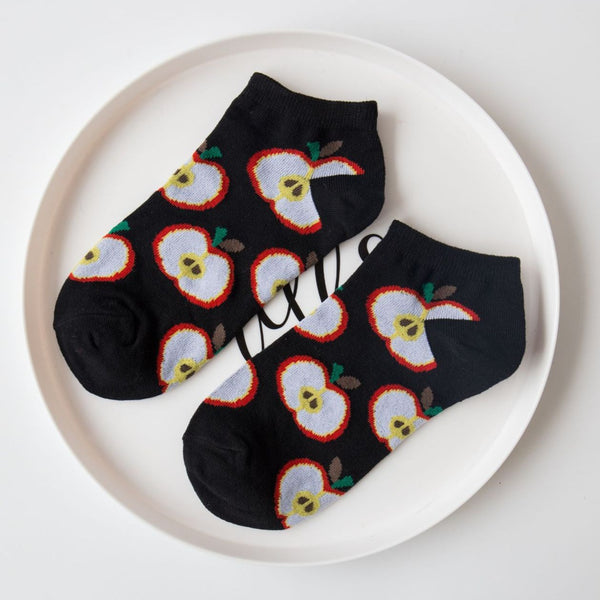 Fruit Socks Apricot (Ankle) - Mad Socks Australia