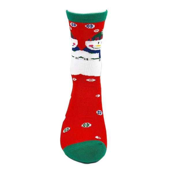 Christmas Socks Snowman | Red - Mad Socks Australia