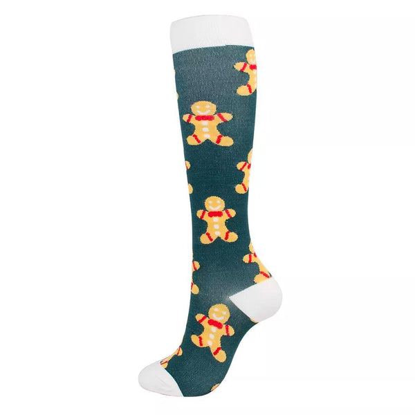 Gingerbread Man Knee High Socks - Mad Socks Australia