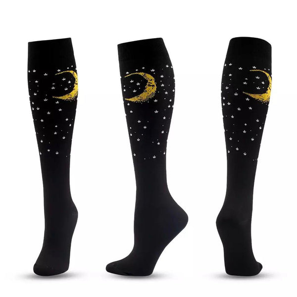 Goodnight Moon Knee High Socks - Mad Socks Australia