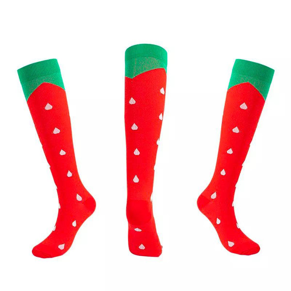 Giant Strawberry Knee High Socks - Mad Socks Australia