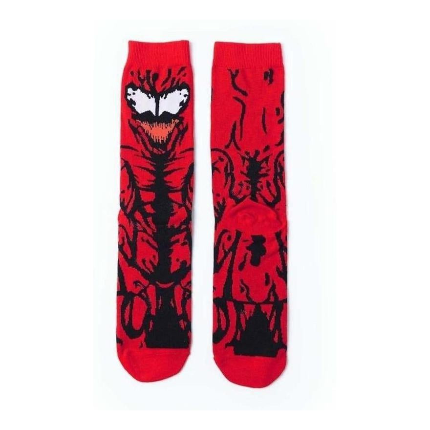 Comic Book Socks Super Villain Red - Mad Socks Australia